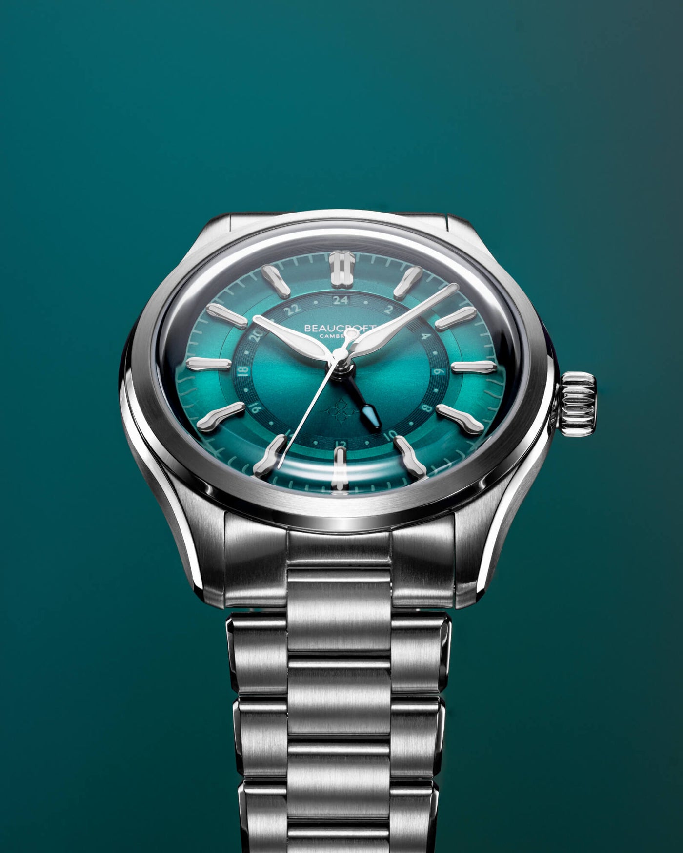 CONTOUR GMT - TROPICAL TEAL – Beaucroft Watches